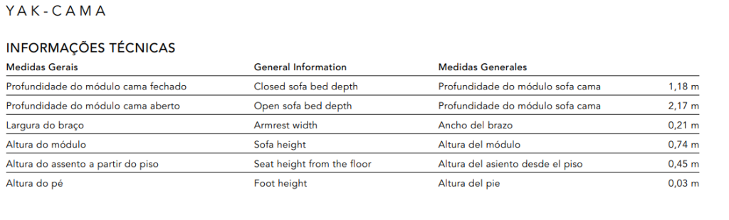 Sofá-cama Yak – LCL Design